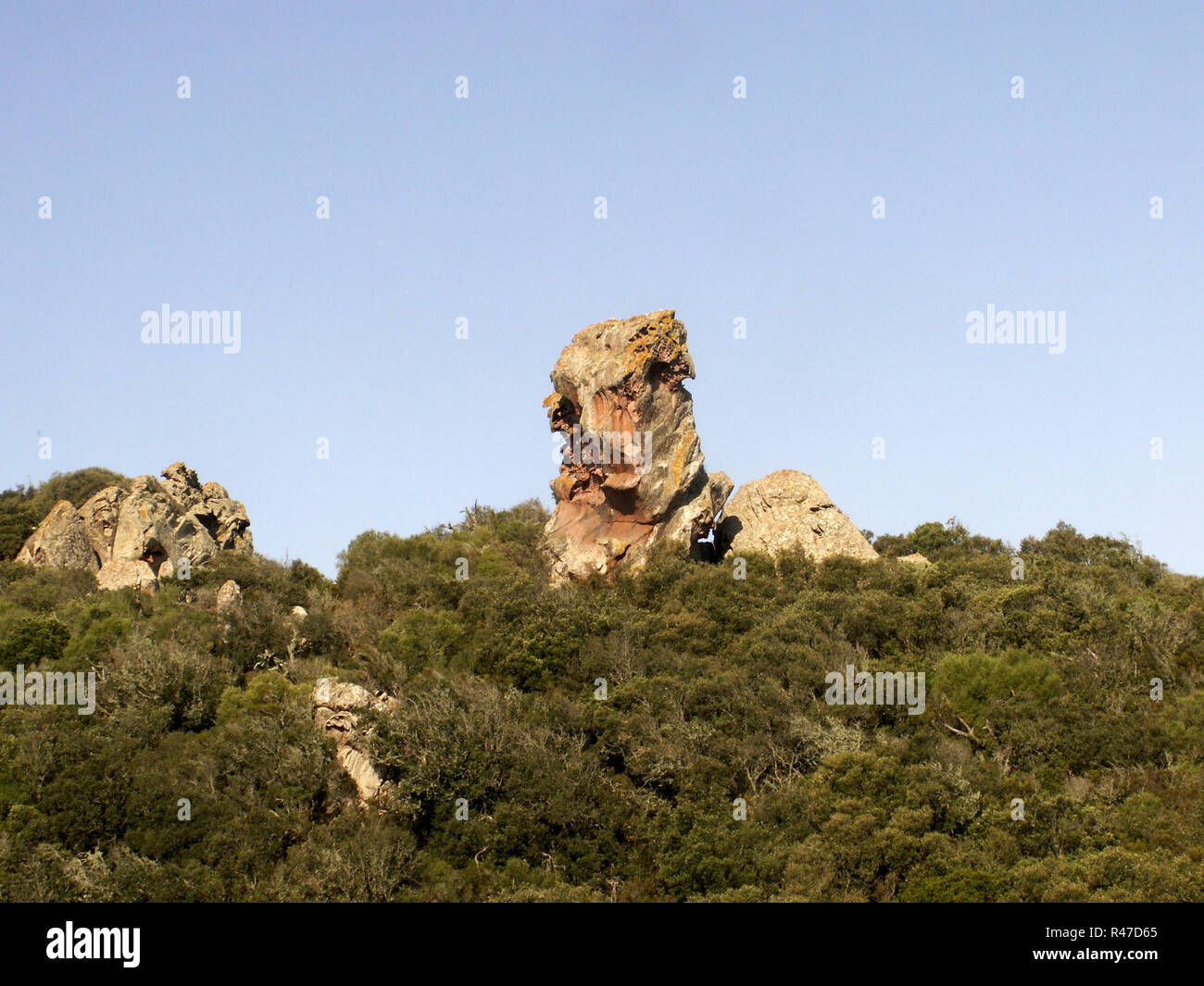 indian rocks on menorca Stock Photo - Alamy