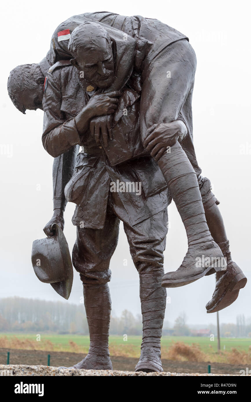 Cobbers Sculpture in Australian Memorial Park near Fromelles, France ...