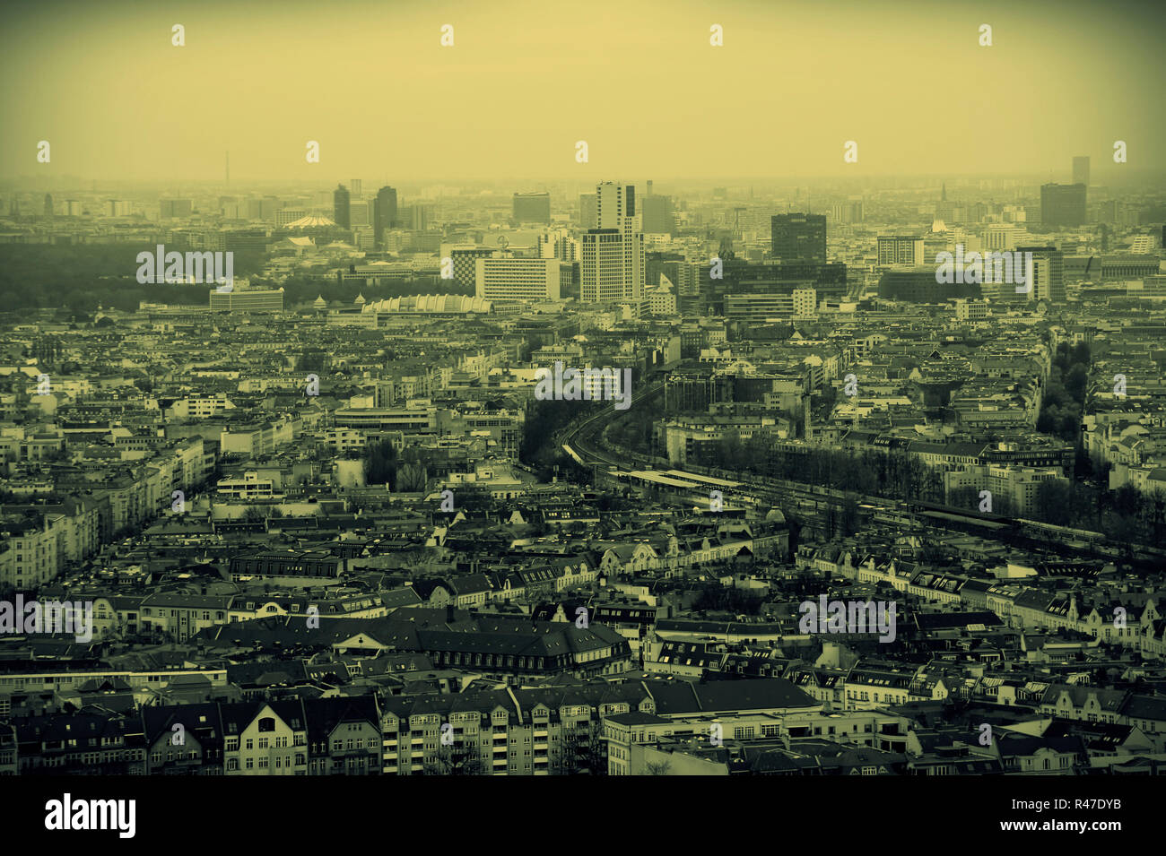 berlin aerial view Stock Photo - Alamy