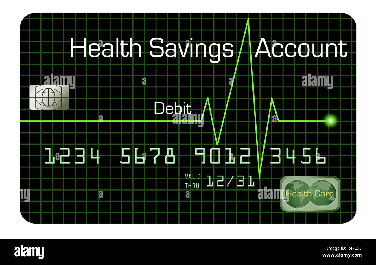 A Health Savings Account debit card is pictured here. HSA, health ...