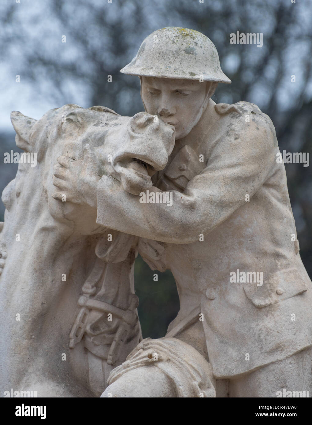 58th (London) Division memorial depicting artilleryman cradling wounded ...