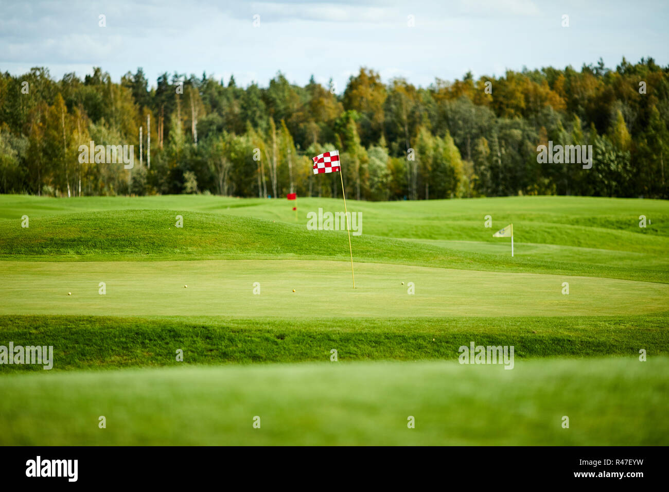 Field for golf Stock Photo - Alamy