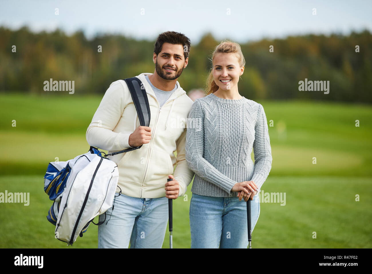 Happy golfers hi-res stock photography and images - Alamy