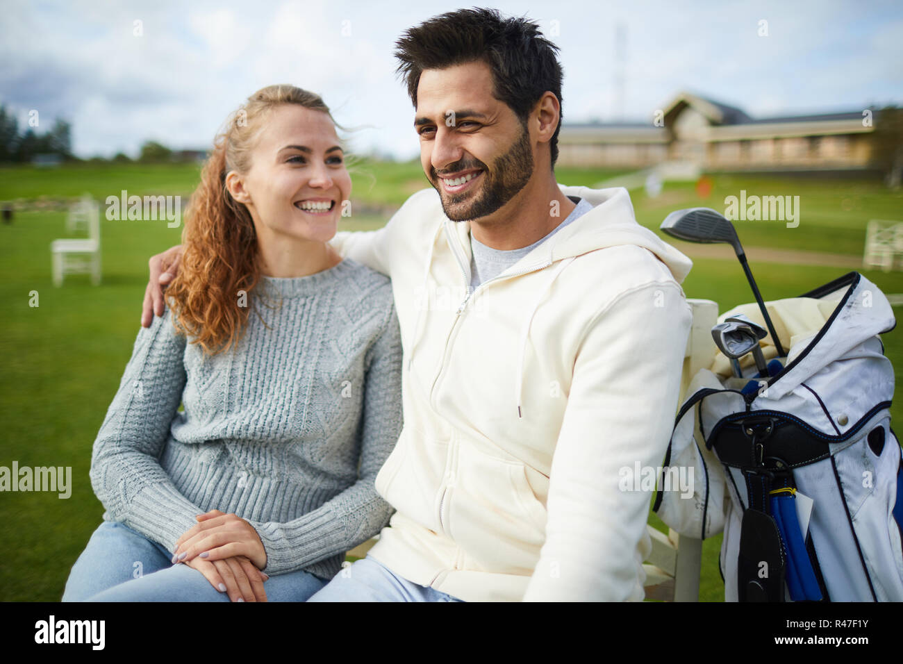 Happy golf hi-res stock photography and images - Alamy