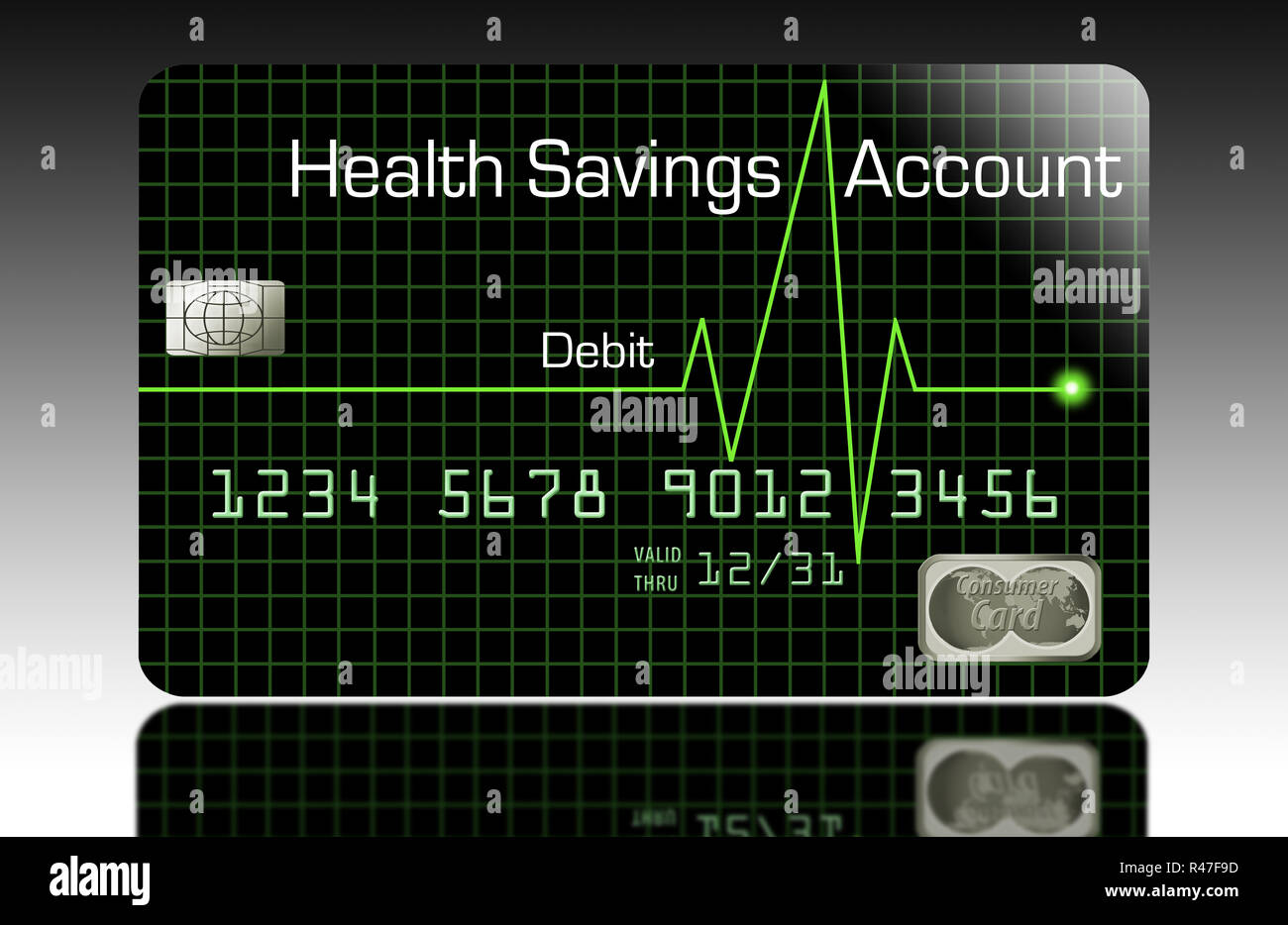 A Health Savings Account debit card is pictured here. HSA, health ...