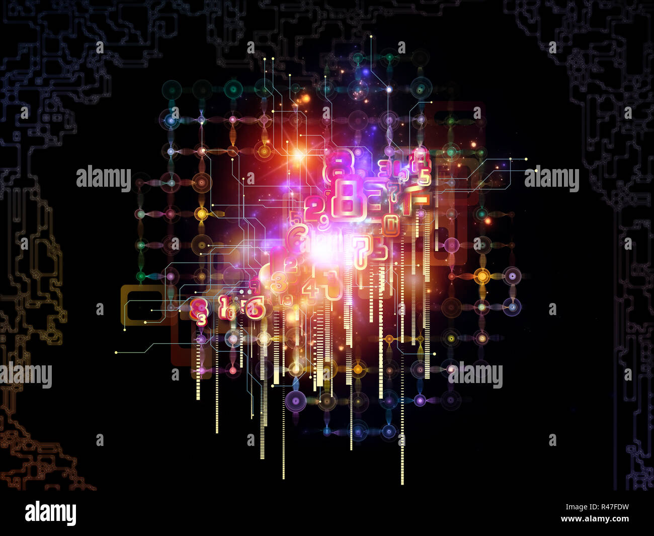 Digital Life of Network Stock Photo - Alamy