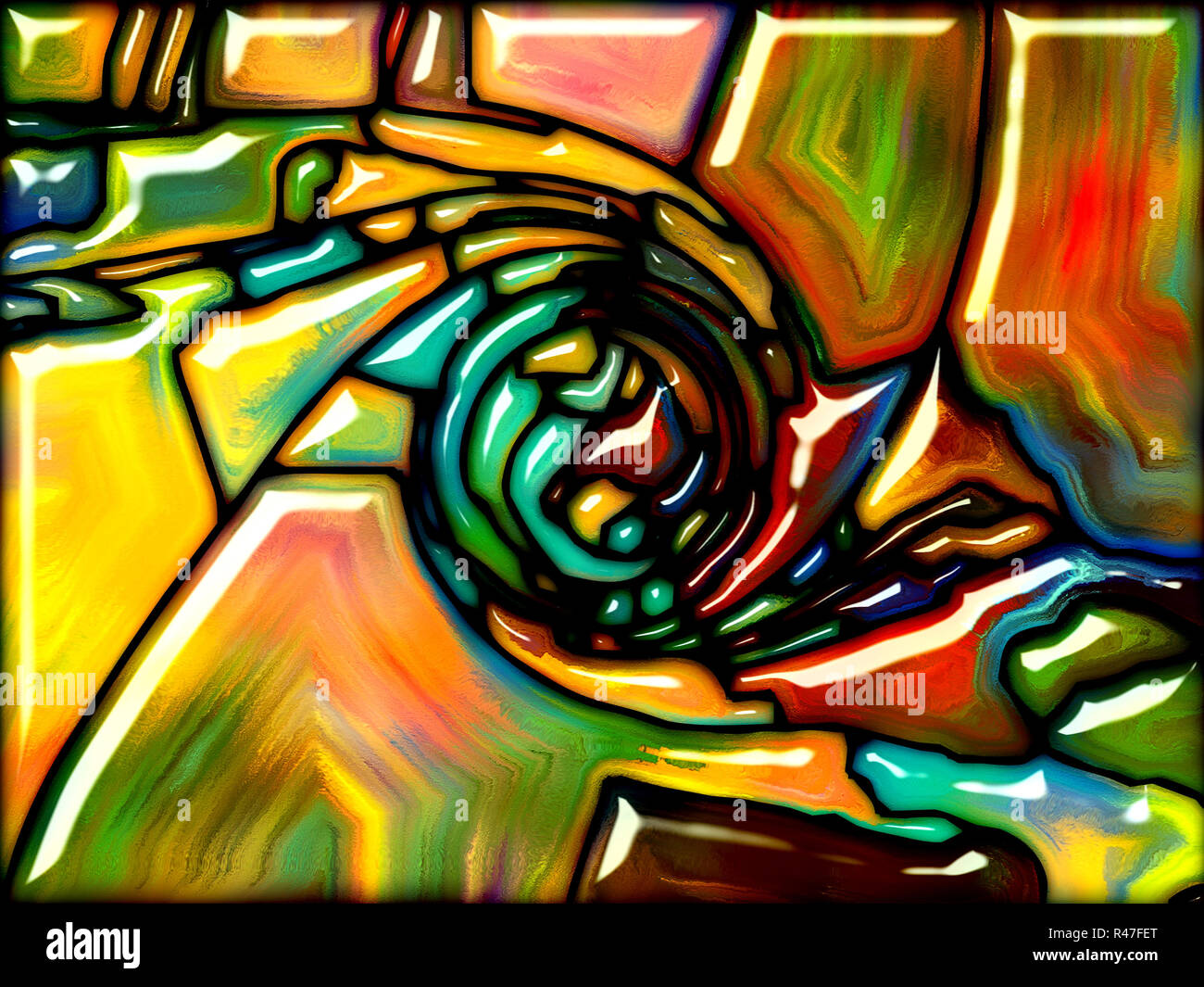 Dynamic stained glass window hi-res stock photography and images - Alamy
