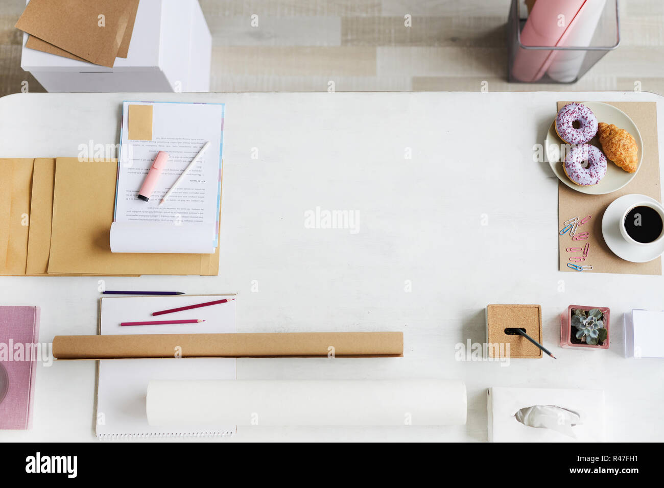 Modern manager workplace Stock Photo - Alamy