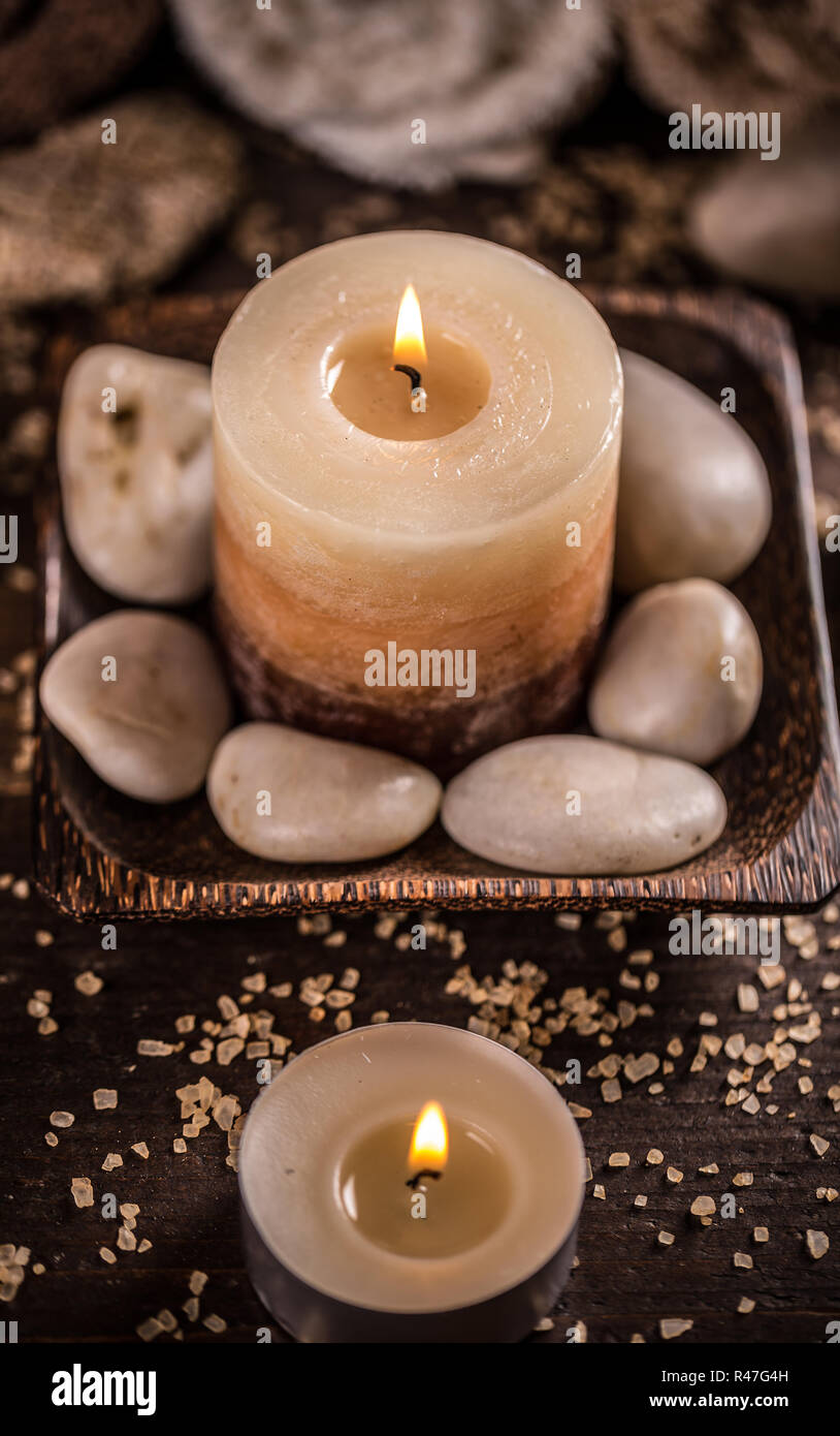 Spa relaxation setting Stock Photo - Alamy