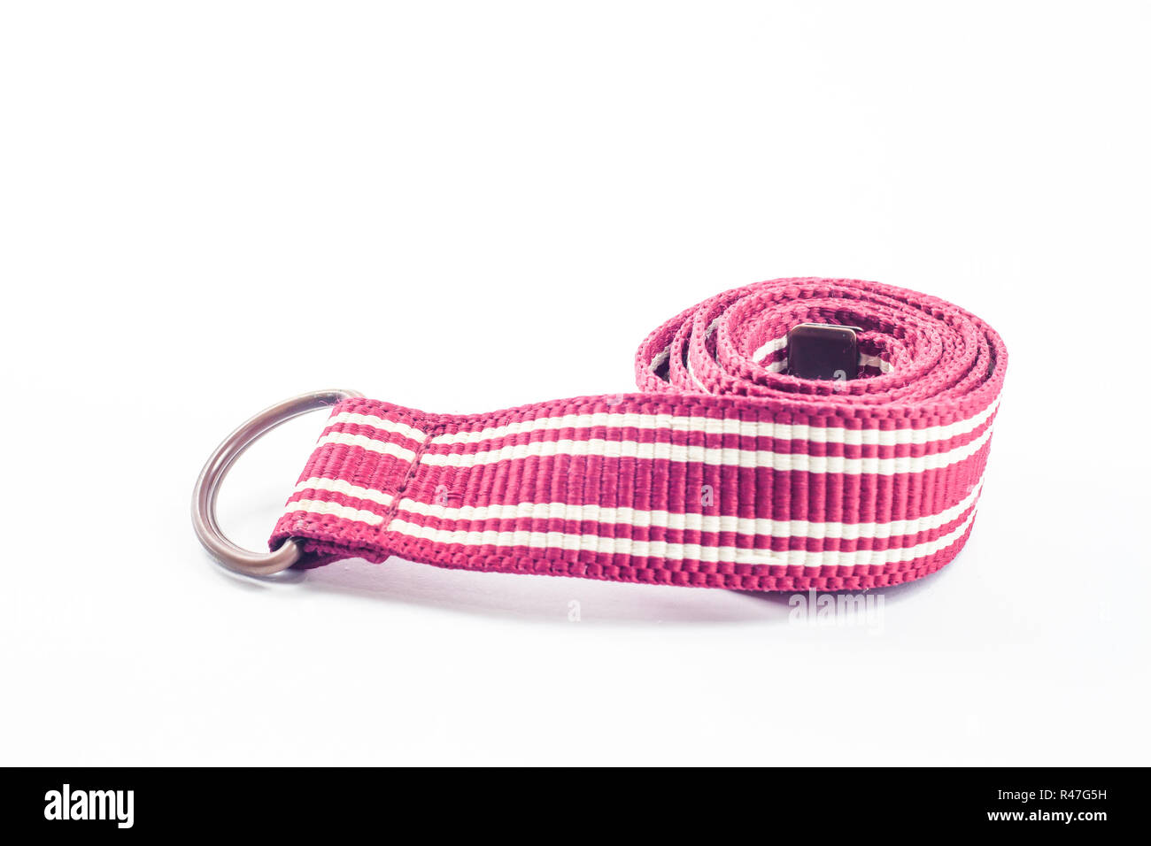 Roll belts on white background Stock Photo - Alamy