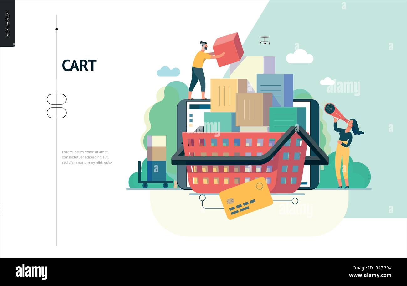 Customer placing an order Stock Vector Images - Alamy