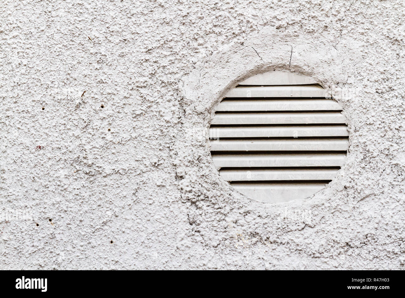 Detail of White Wall with Ventilation Grilles Stock Photo - Alamy