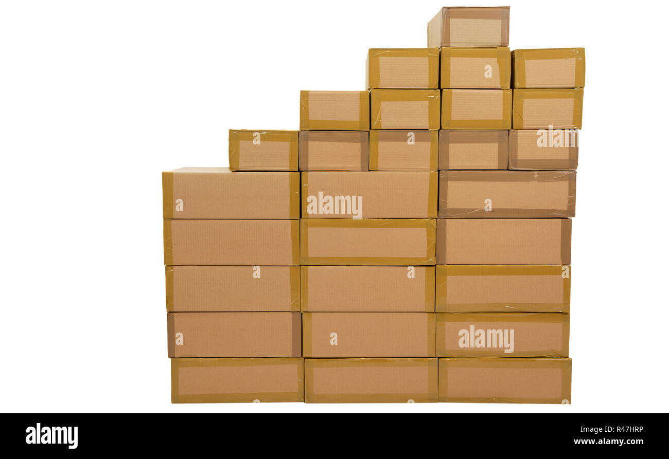 Empty delivery cartons hi-res stock photography and images - Alamy
