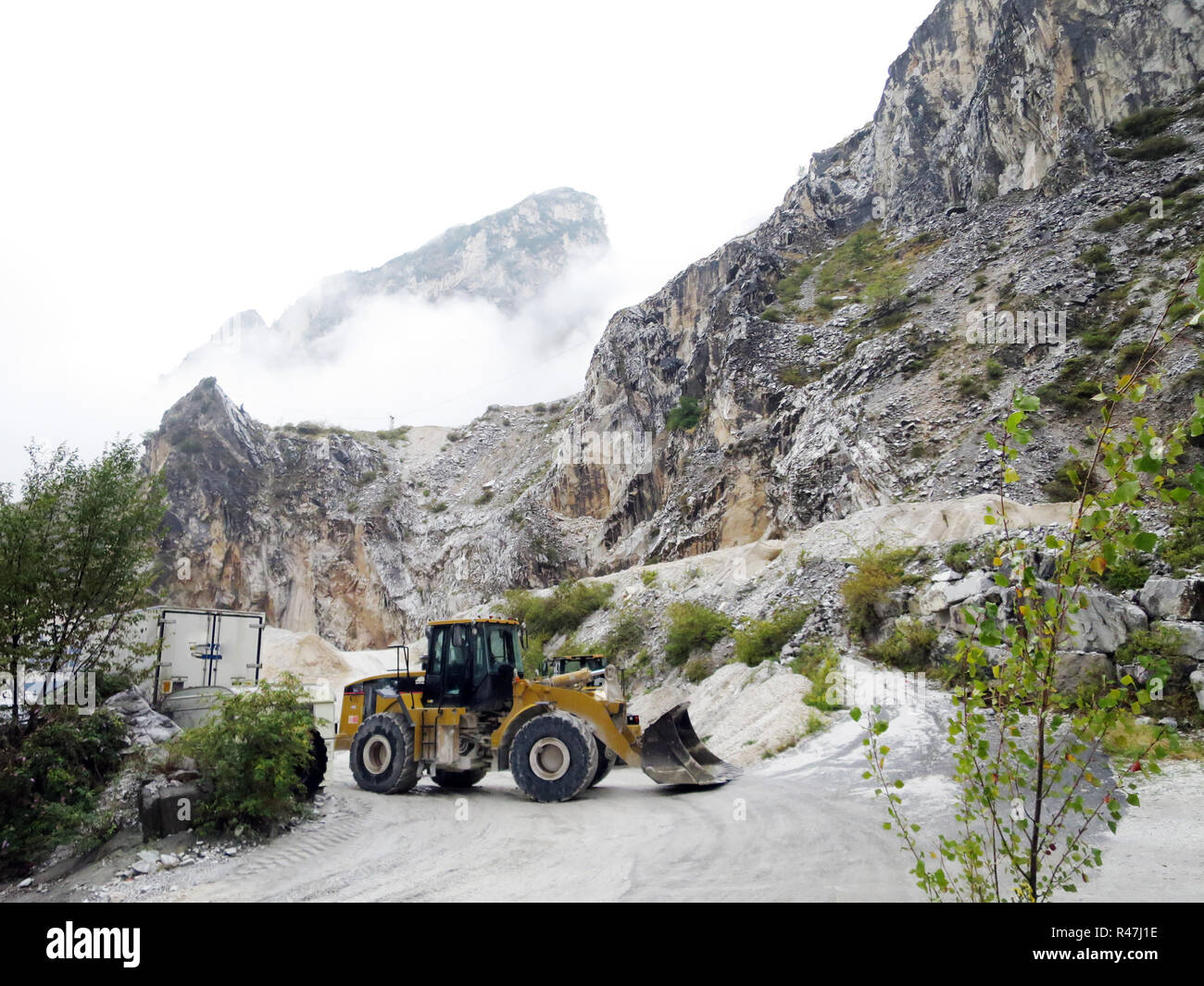 marble mining area in the mountains Stock Photo - Alamy