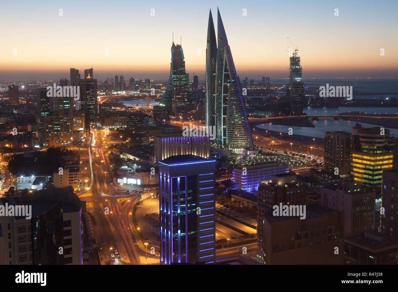 Aerial view manama bahrain hi-res stock photography and images - Alamy