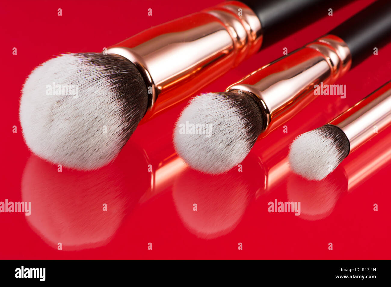 Set of makeup brushes Stock Photo - Alamy