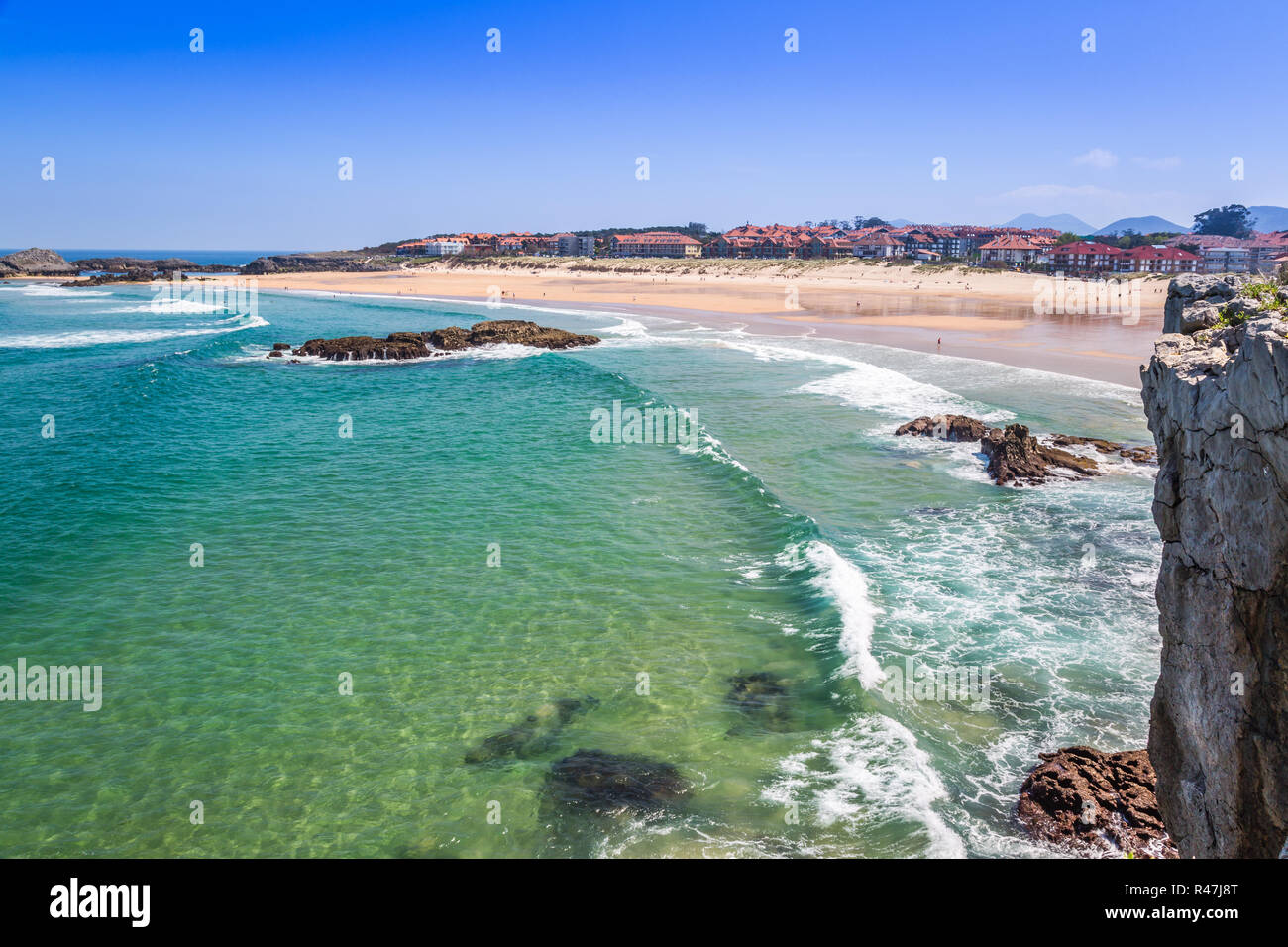beach of helgueras,noja,cantabria,spain Stock Photo - Alamy