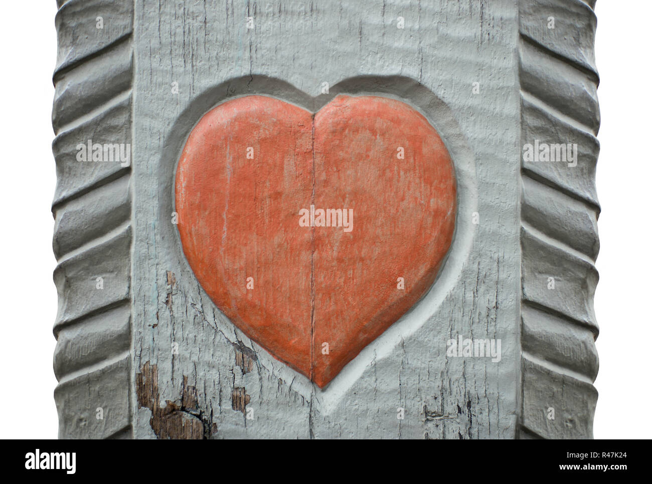 a carved wooden heart Stock Photo - Alamy