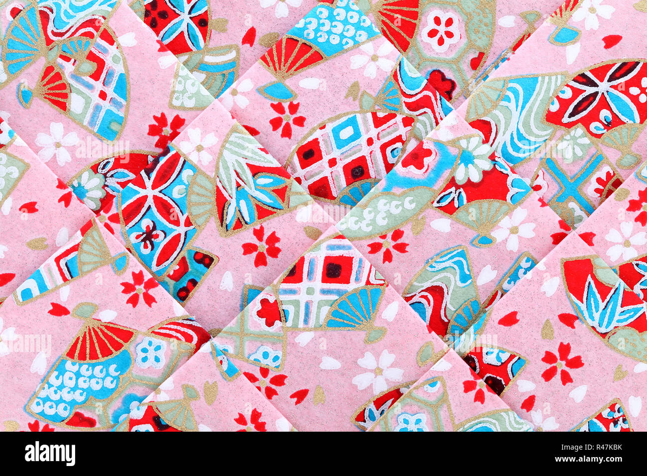 Japanese origami paper texture backgroundã€€ Stock Photo - Alamy