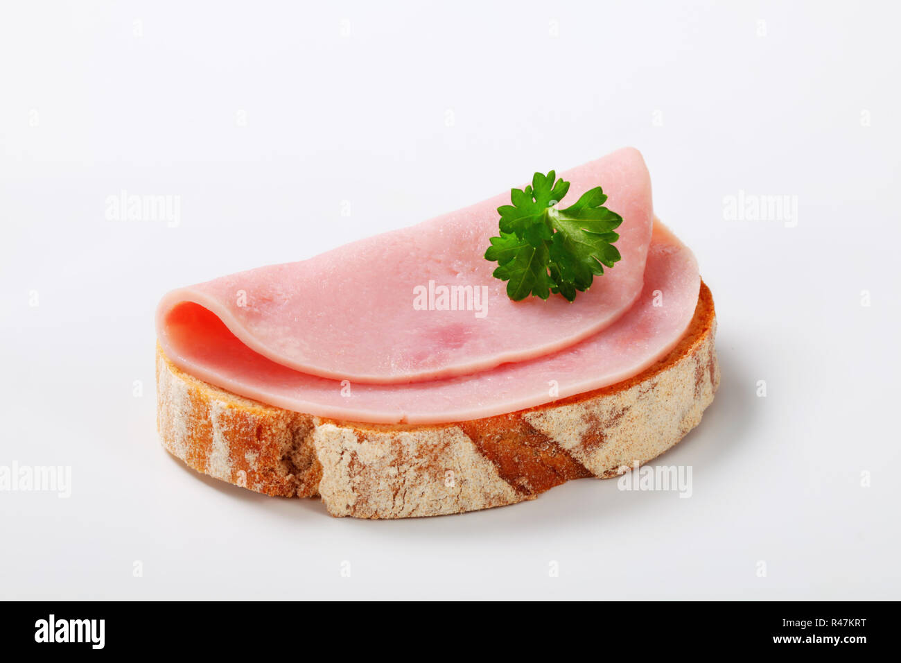 bread with ham Stock Photo - Alamy
