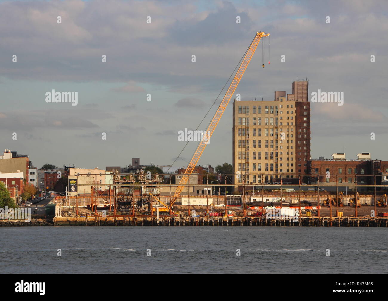 Crane pier in foreground hi-res stock photography and images - Alamy