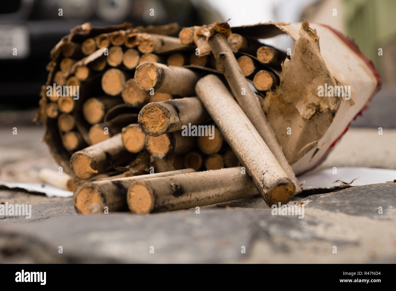 Empty boxes of firework hi-res stock photography and images - Alamy