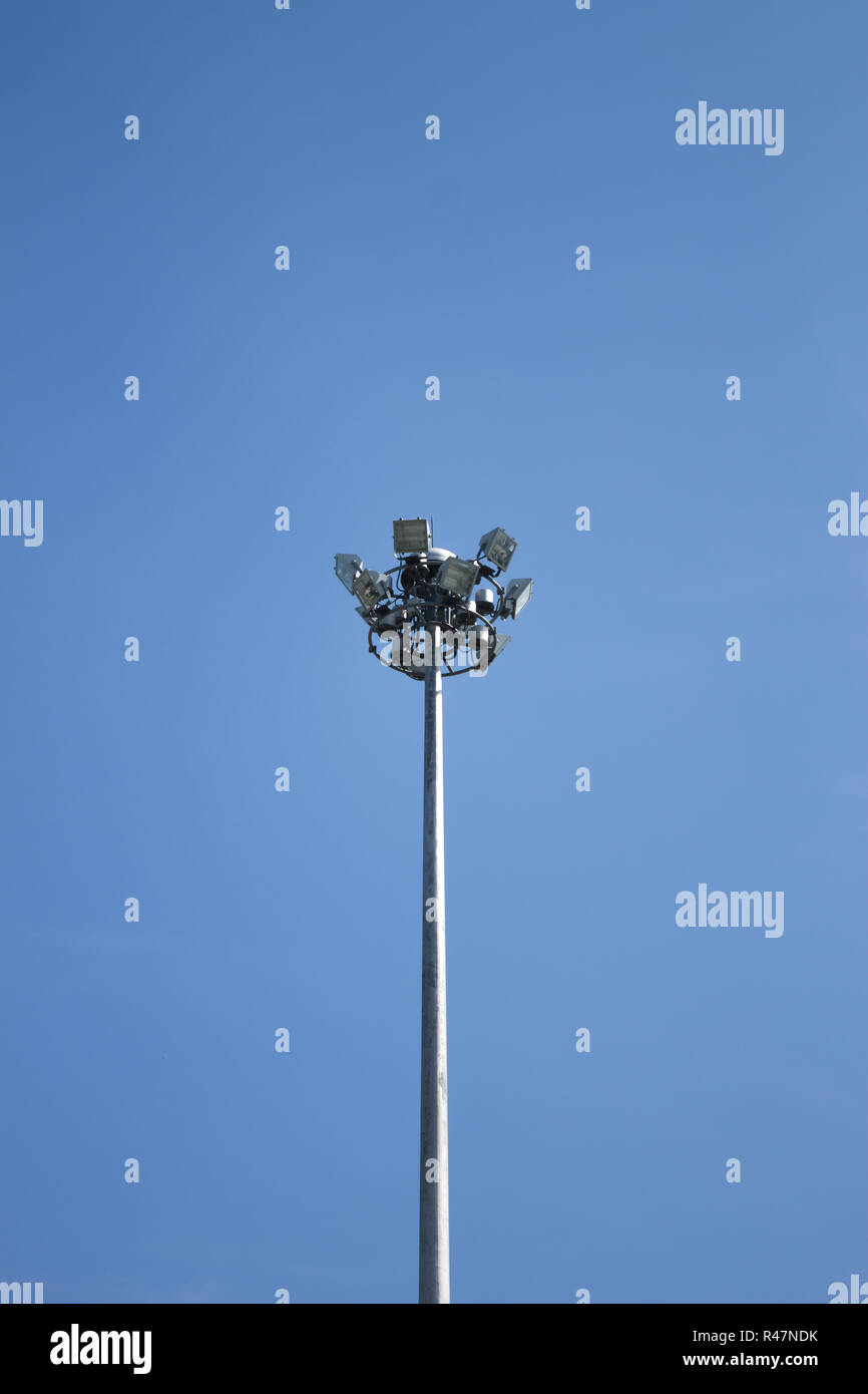 stand alone lighting post Stock Photo - Alamy