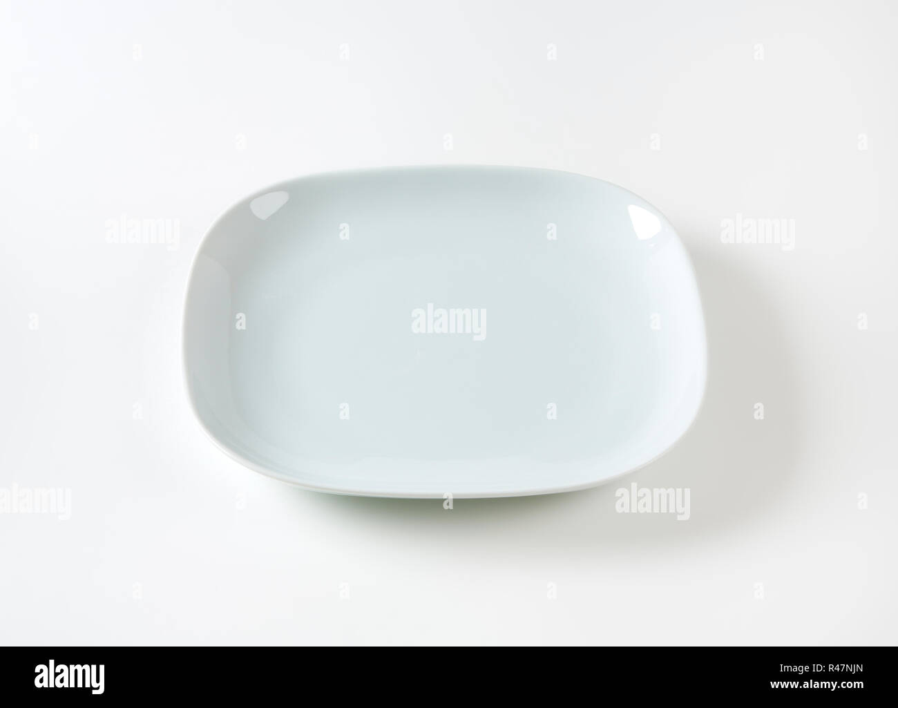 Square dinner plate Stock Photo - Alamy