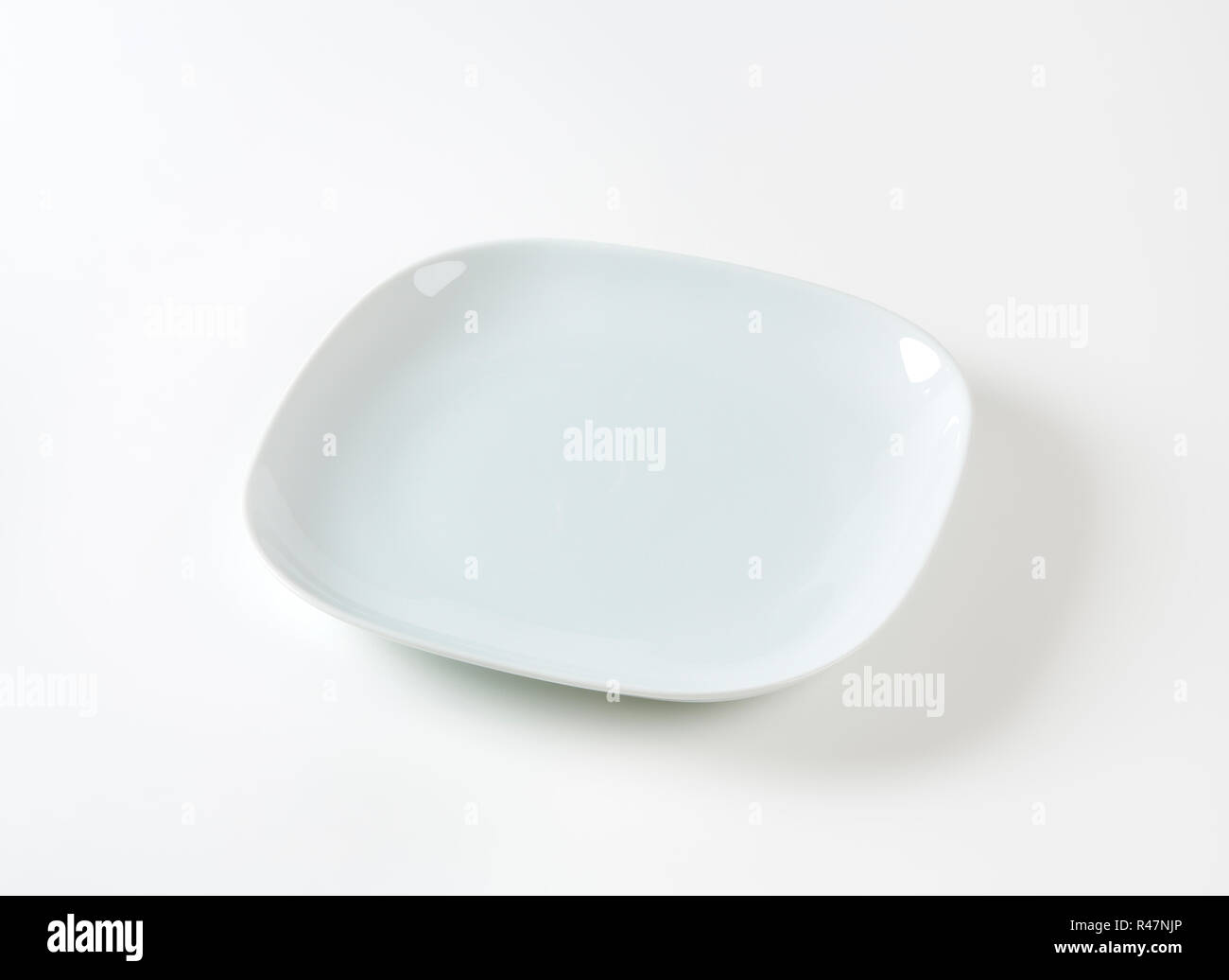 Square dinner plate Stock Photo - Alamy