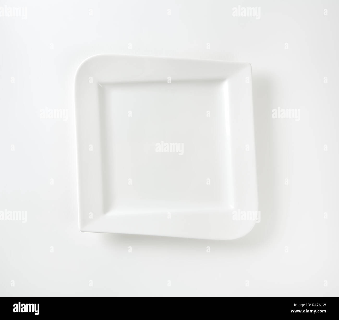 Square dinner plate Stock Photo - Alamy