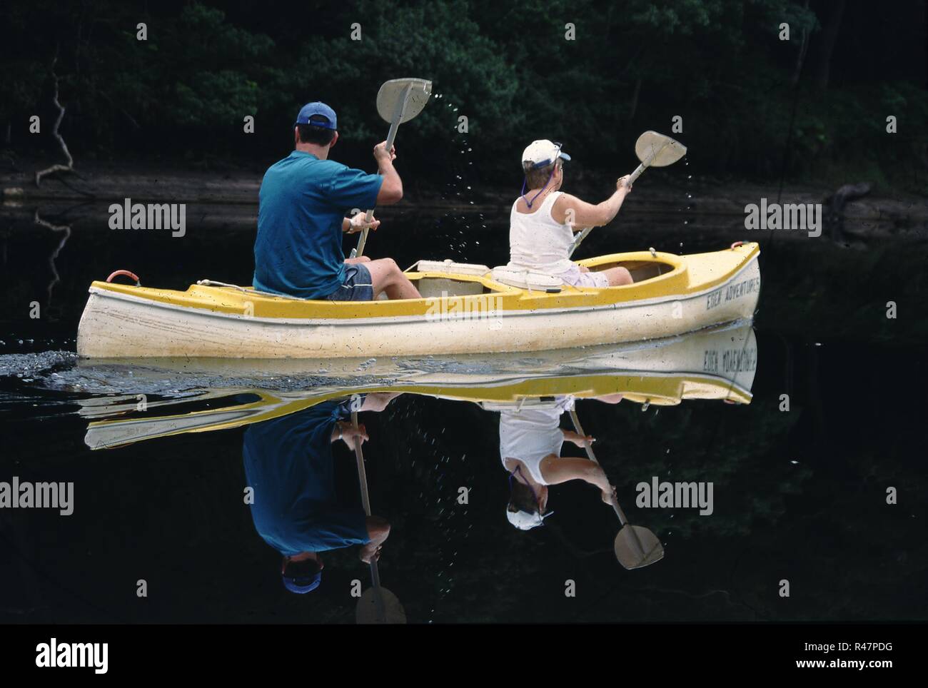 Black girl paddling canoe hi-res stock photography and images - Alamy