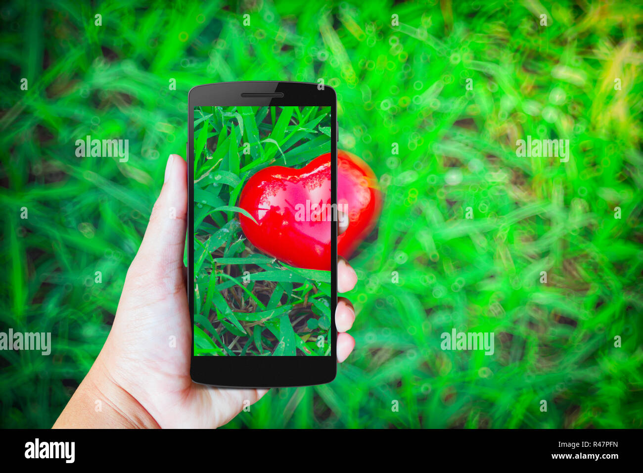 Modern mobile phone in the hand Stock Photo - Alamy