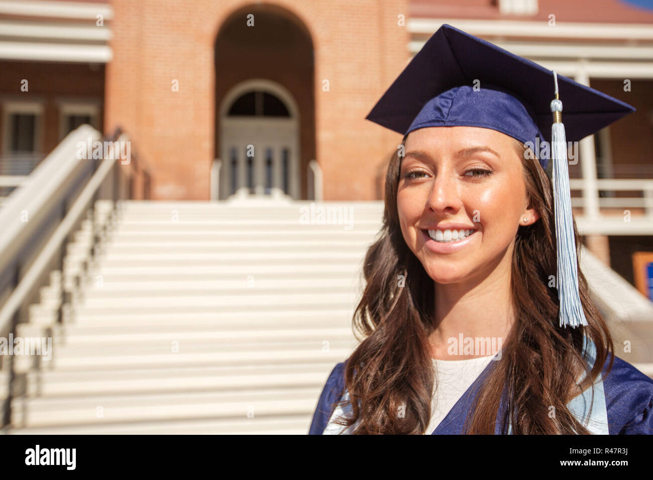 Happy College Graduate Stock Photo - Alamy