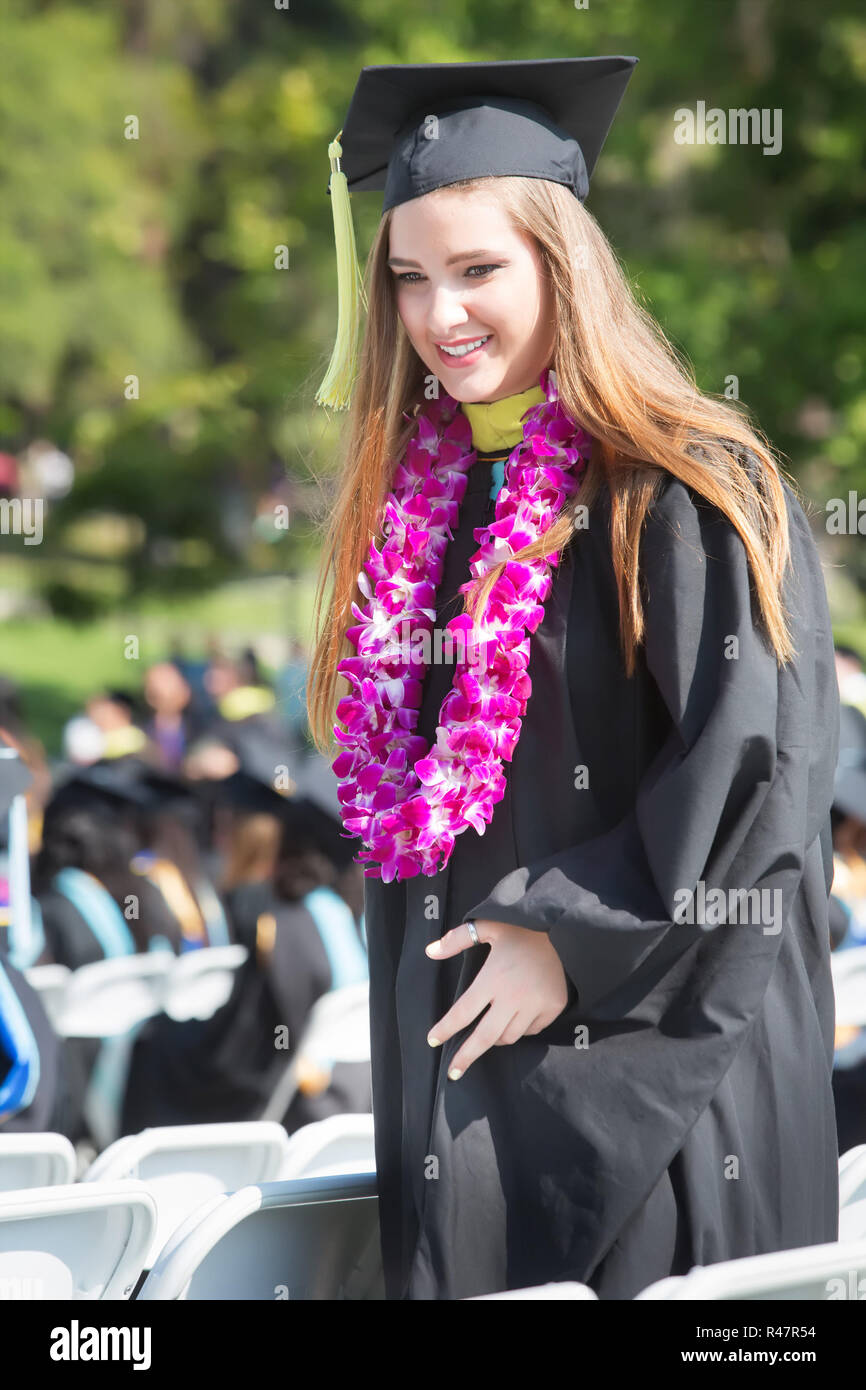 Happy College Graduate Stock Photo - Alamy