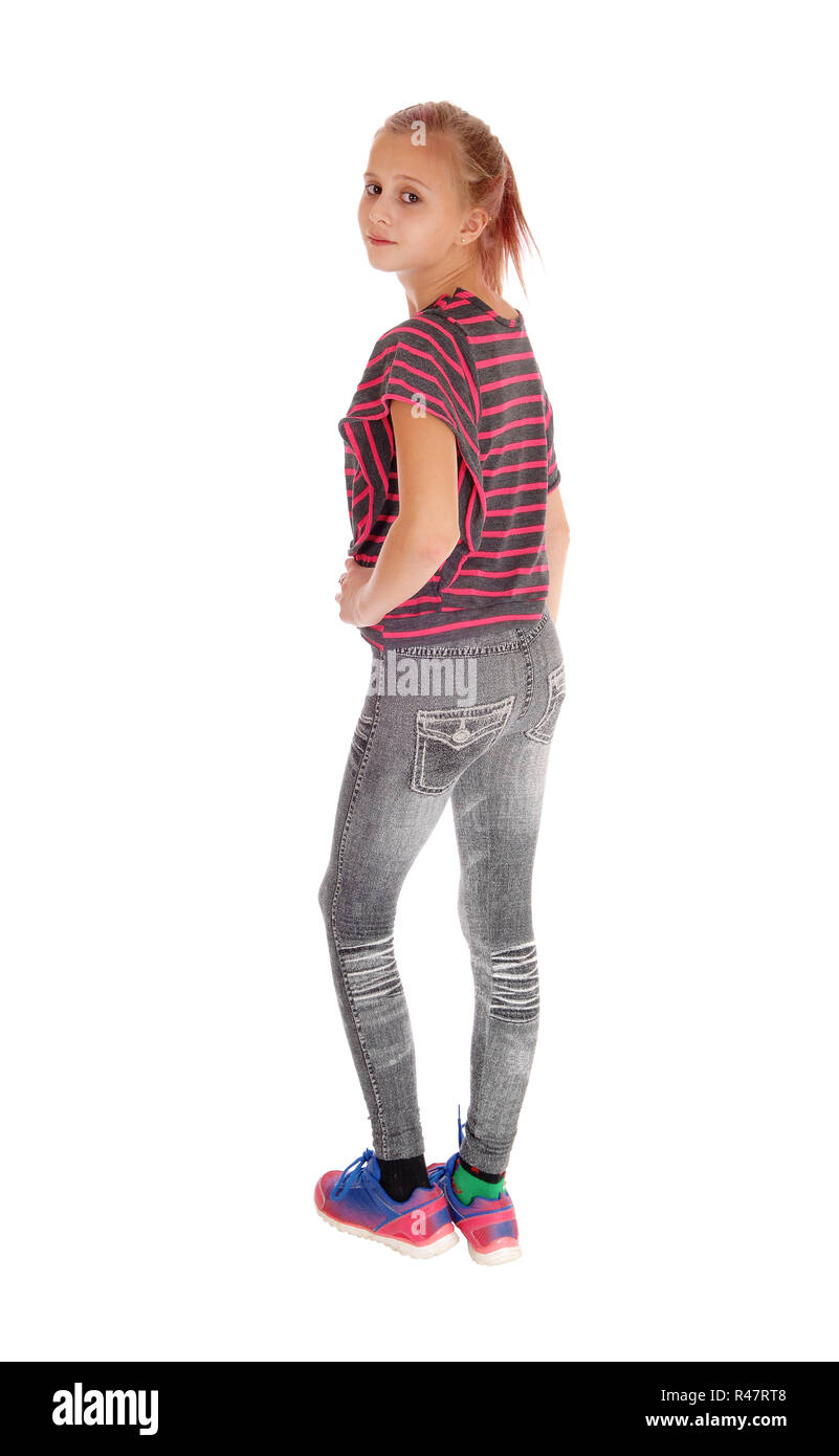 Little Girl From Behind Alone Stock Photos & Little Girl From Behind ...