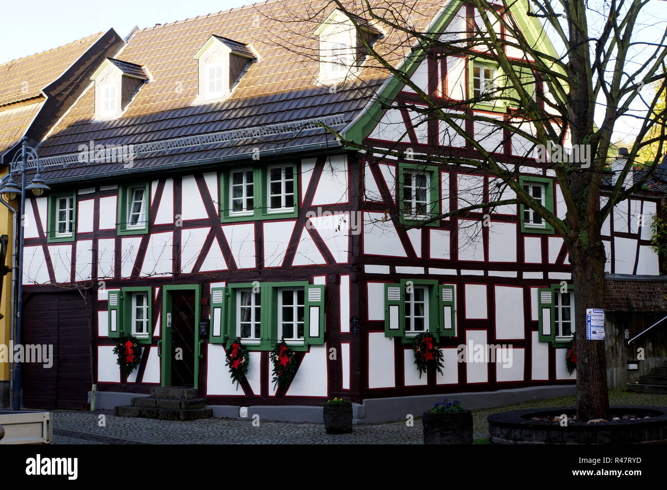 old timbered house Stock Photo - Alamy