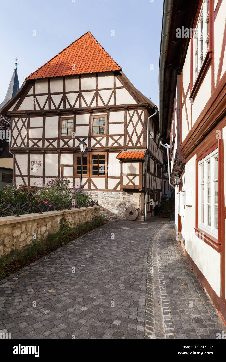 old town while crooked house Stock Photo - Alamy