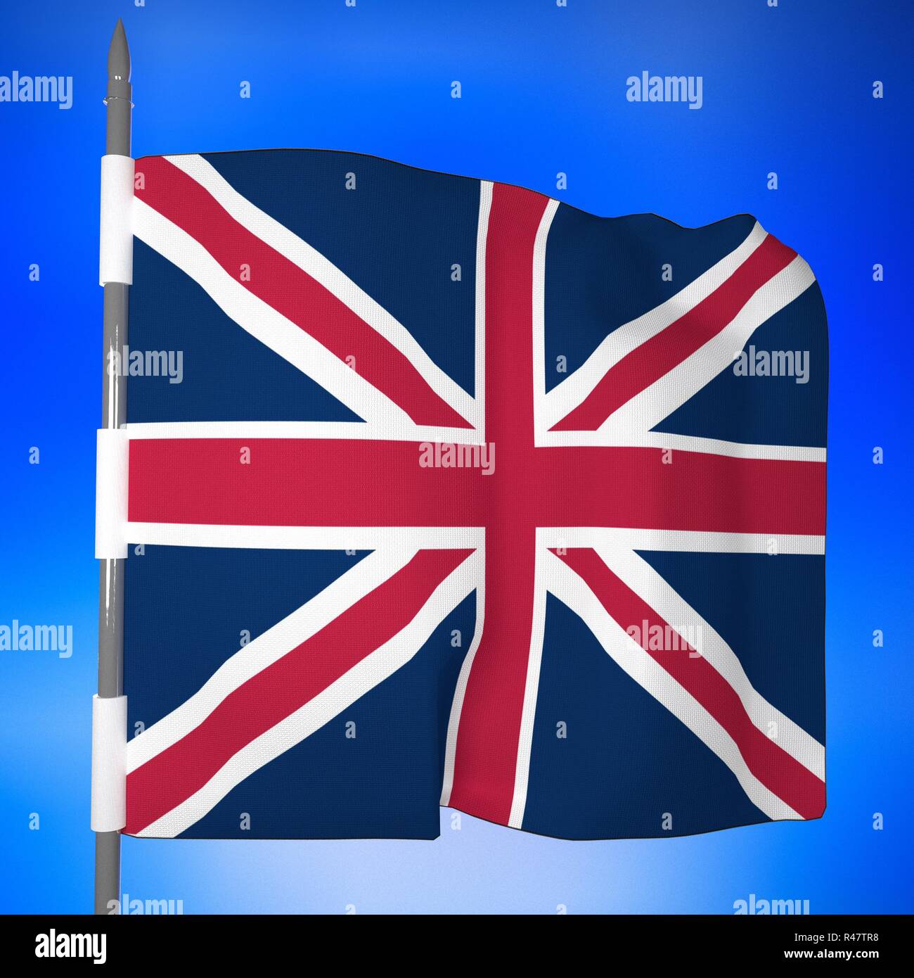 British flag pole illustration hi-res stock photography and images - Alamy