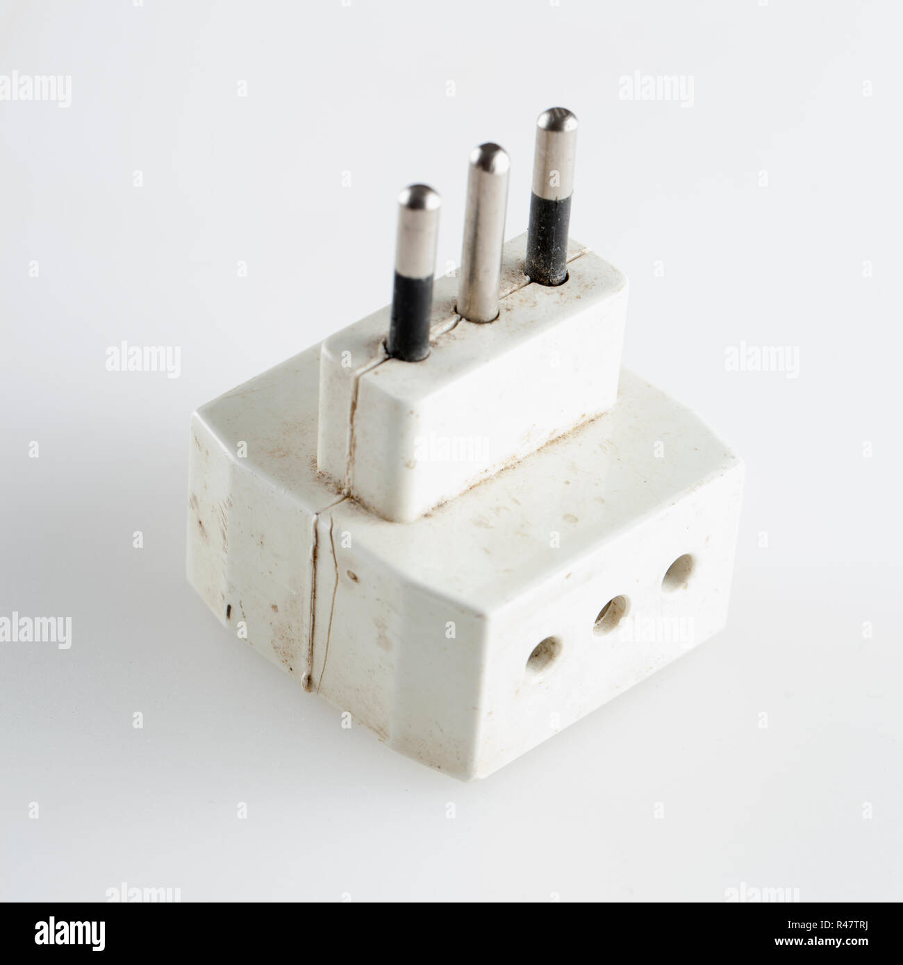 Three way plug Stock Photo - Alamy