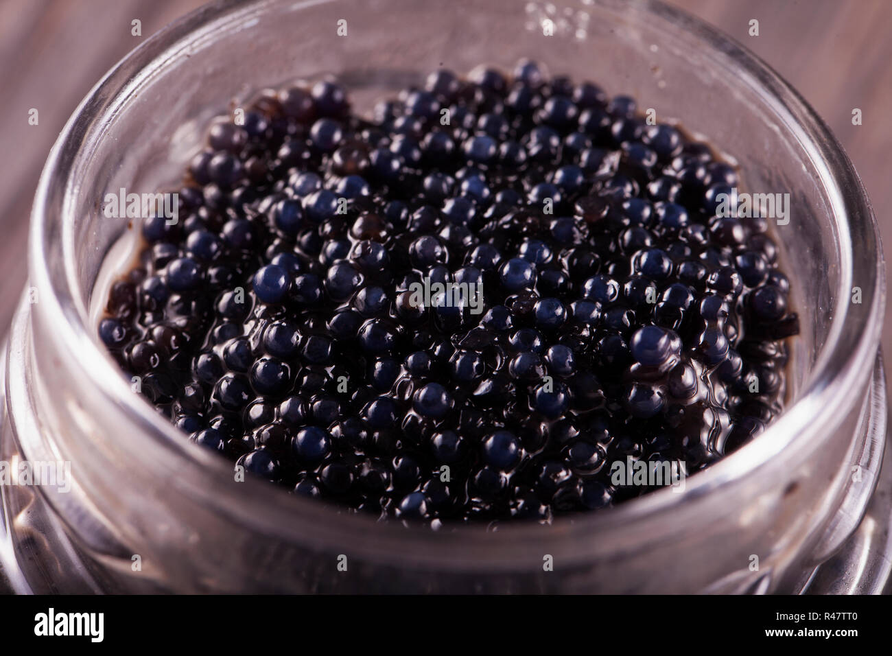 Lumpfish roe in glass barrel Stock Photo - Alamy