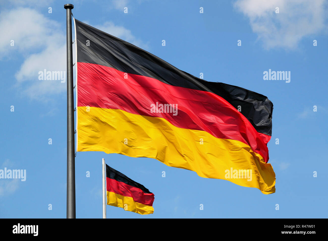 german flag in front of the reichstag building Stock Photo - Alamy