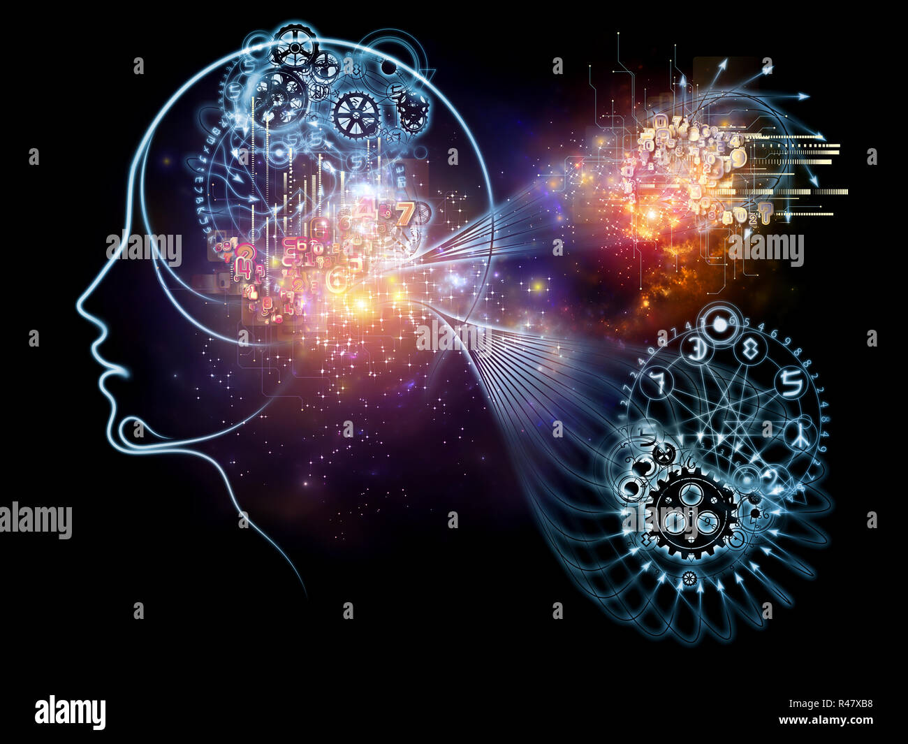 Lights of Mathematics Stock Photo - Alamy