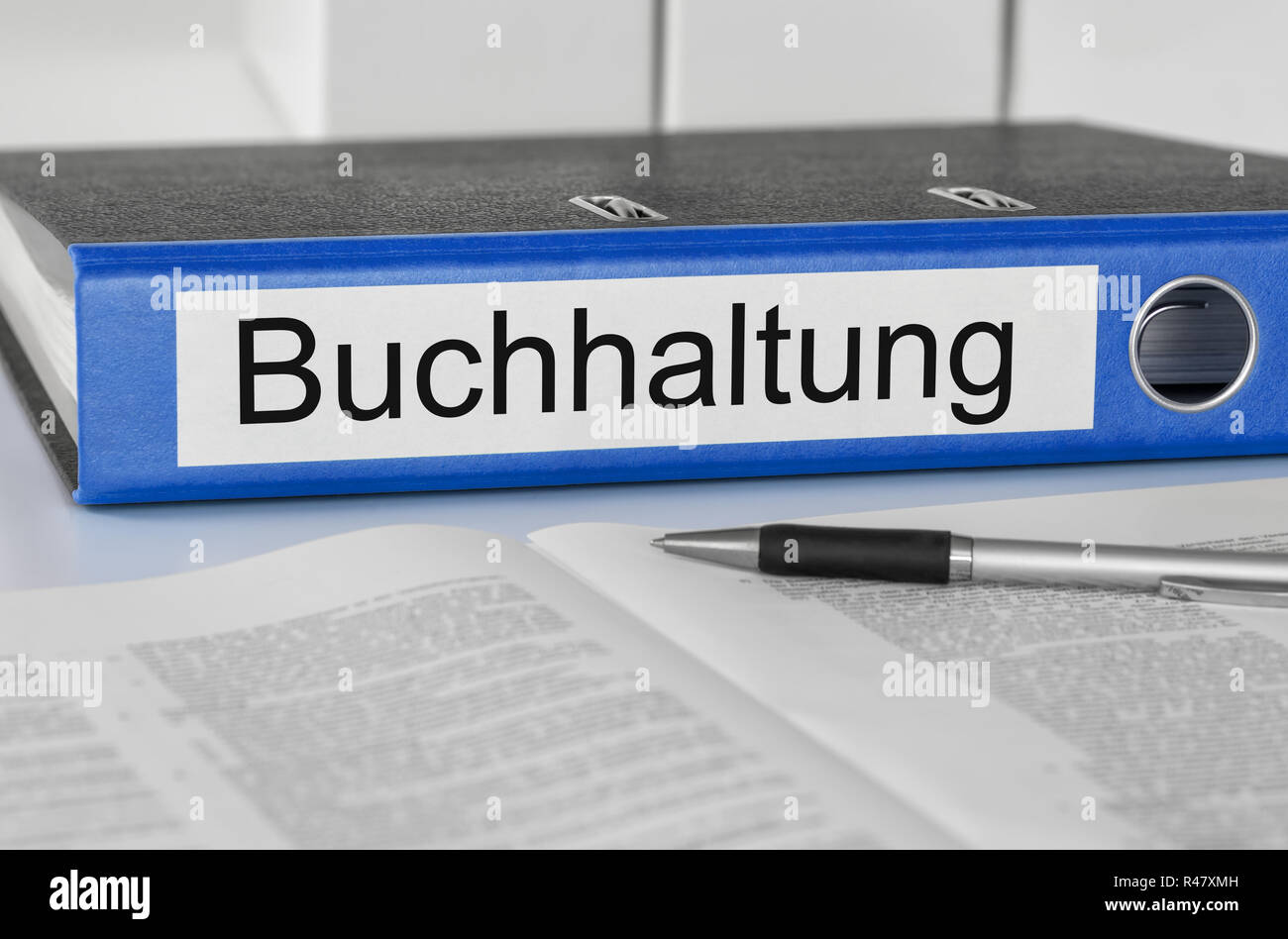 file folders labeled accounting Stock Photo - Alamy