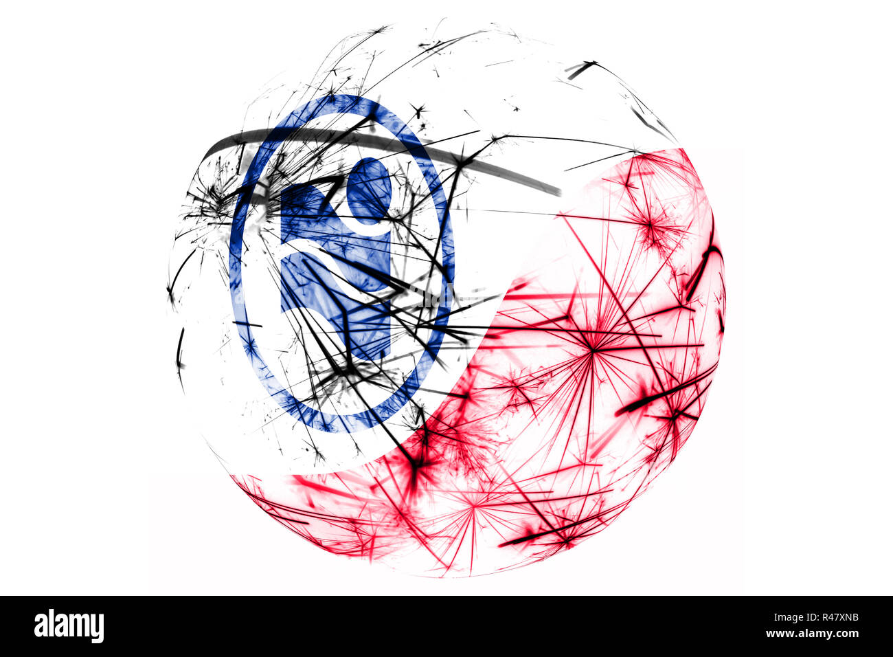 Irving, Texas fireworks sparkling flag ball. New Year, Christmas and ...