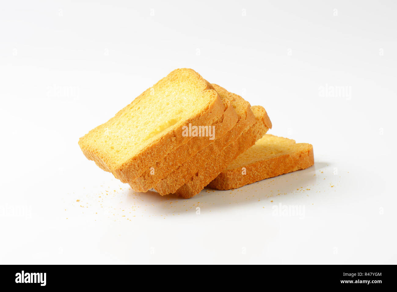 Crunchy rusk slices Stock Photo - Alamy