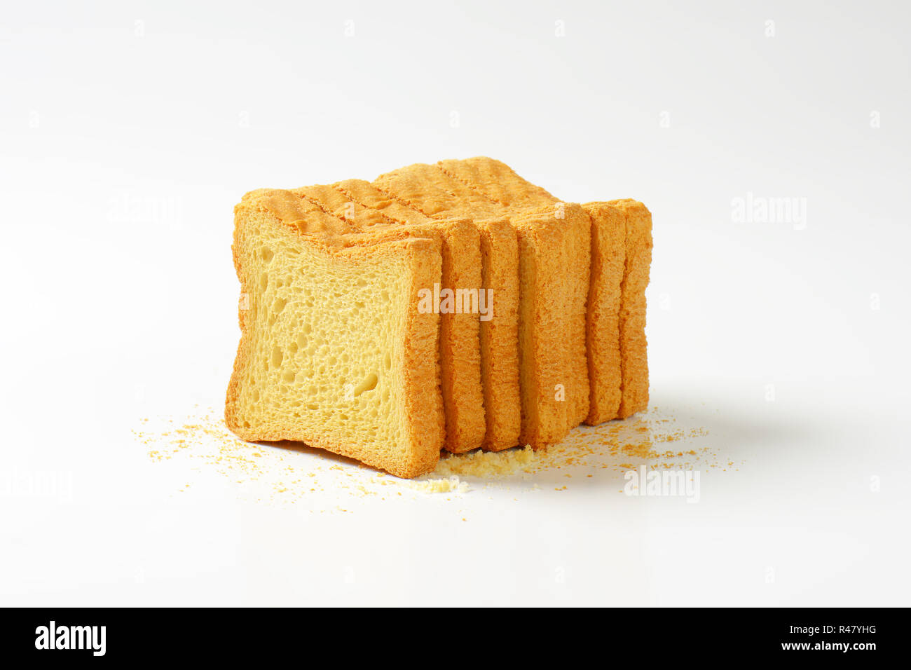 Crunchy rusk slices Stock Photo - Alamy