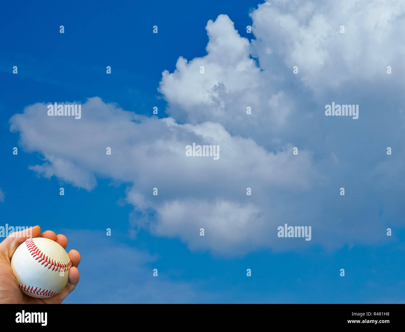 Baseball in hand hi-res stock photography and images - Alamy