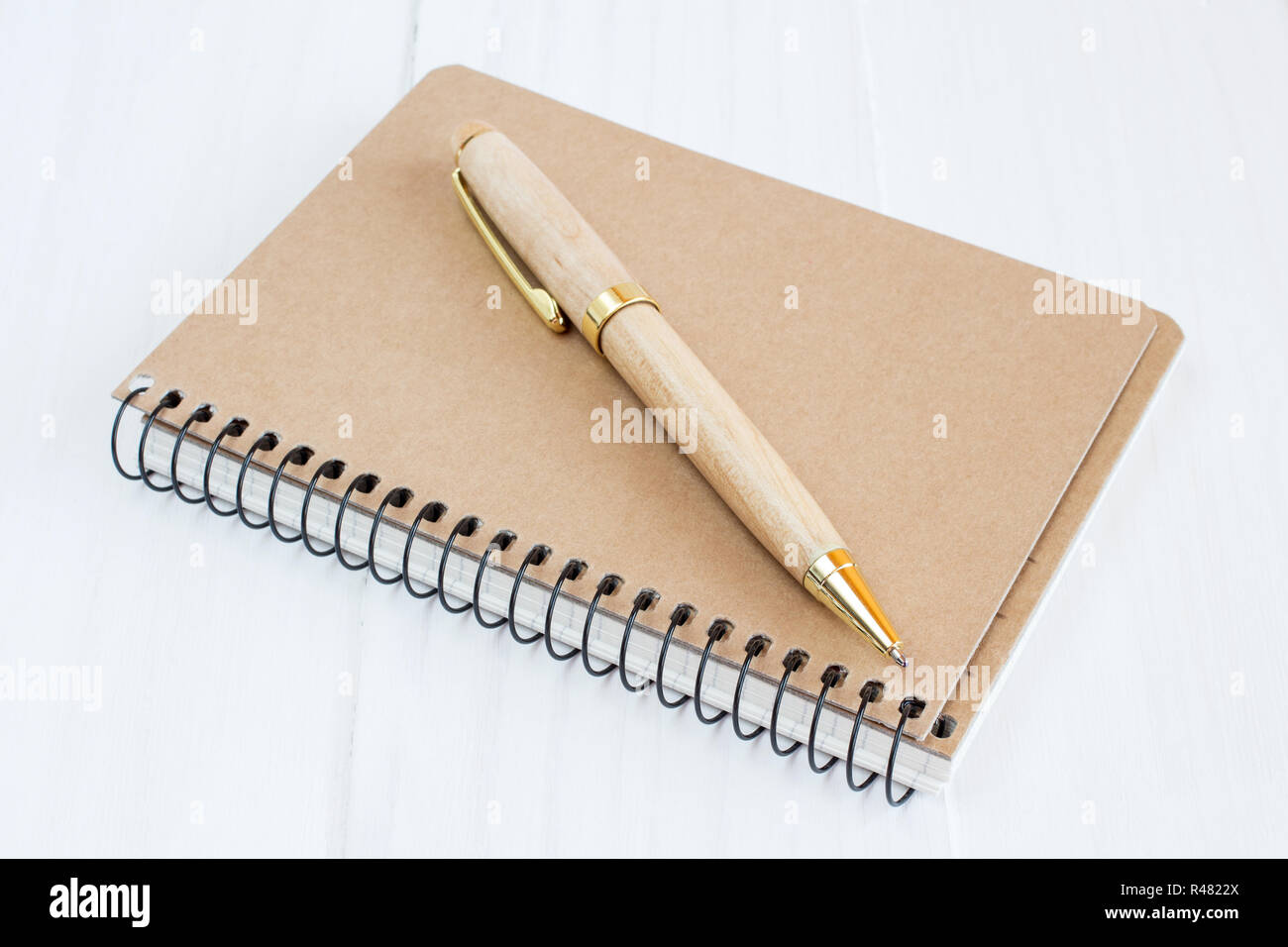 Ballpoint pen and notebook Stock Photo - Alamy