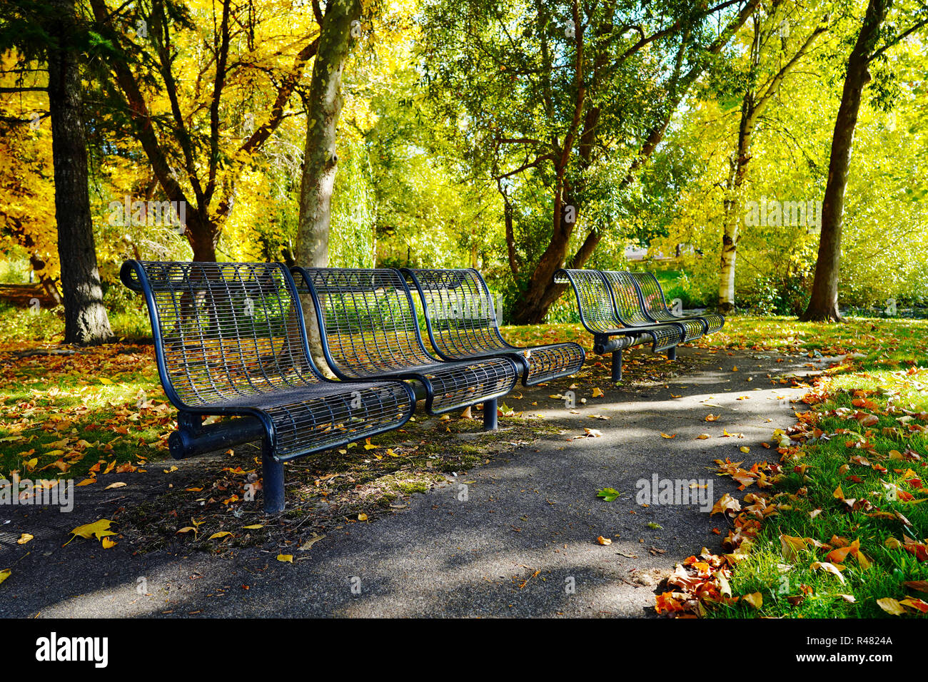 Old ruined park bench hi-res stock photography and images - Alamy