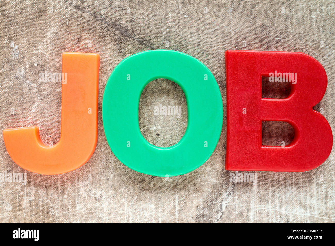 letters spelling JOB Stock Photo - Alamy
